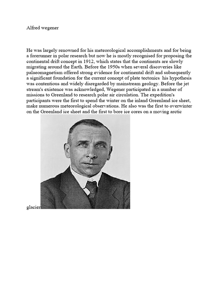 Alfred Wegener | PDF