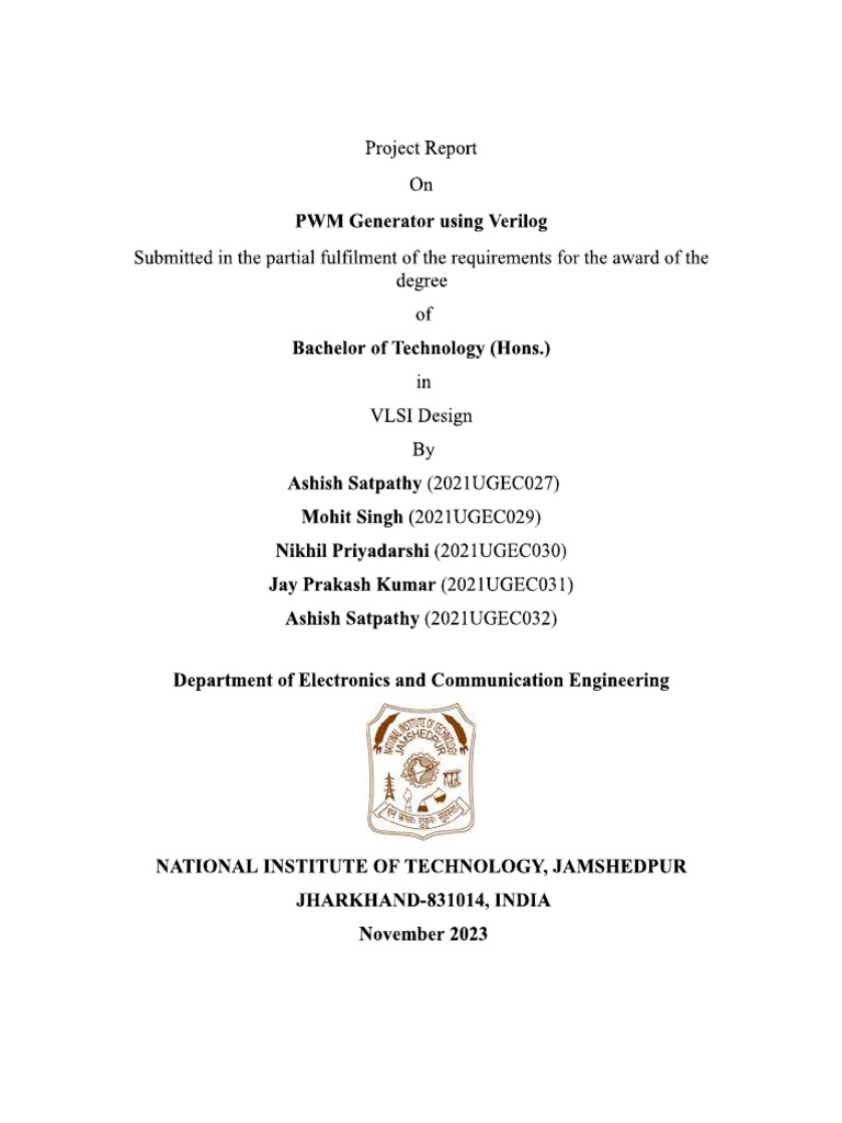 VLSI Project Report | PDF