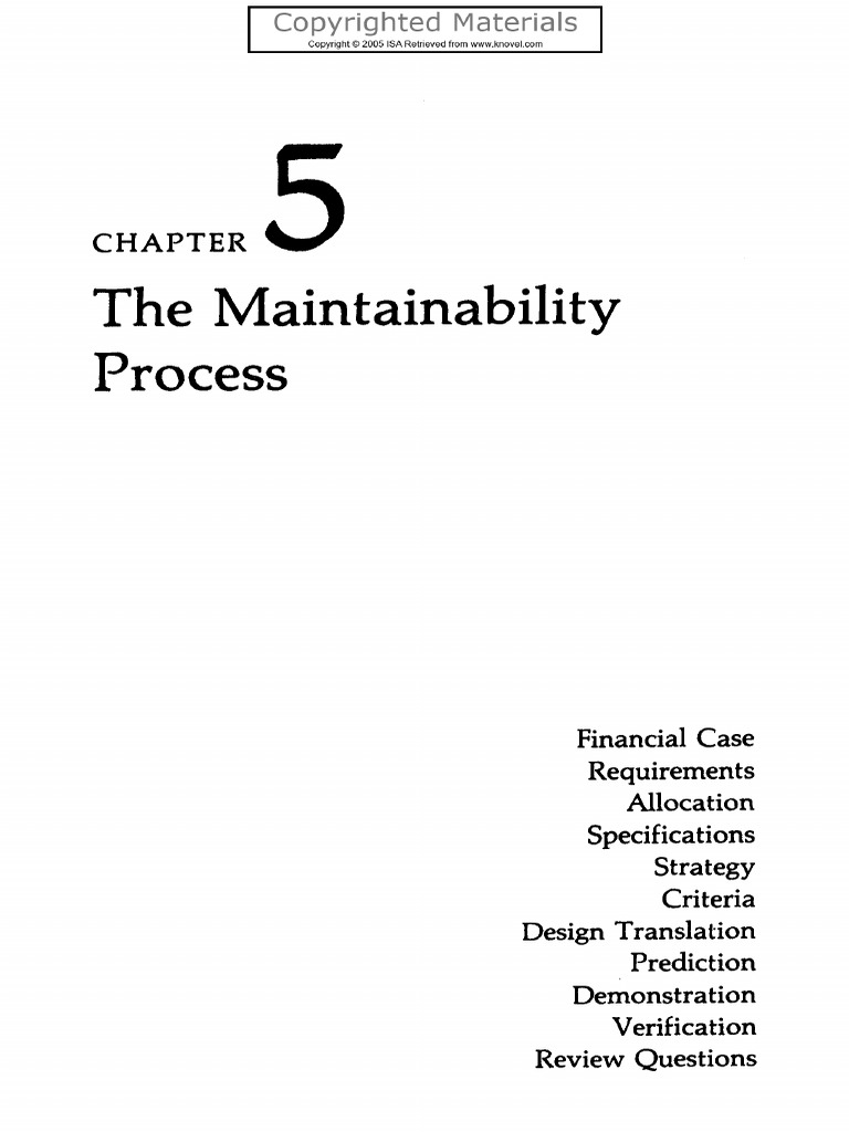Maintainability: Process | PDF | Reliability Engineering | Design