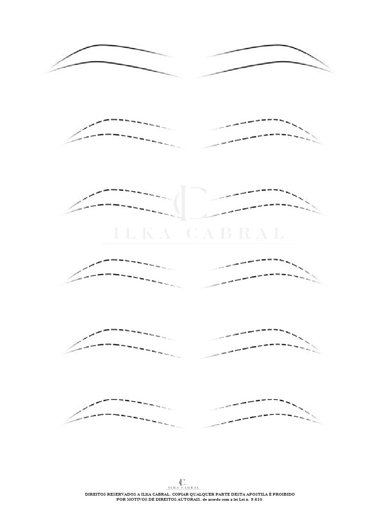 Apostila De Sobrancelhas Para Treino Ilka Cabral 2 Pdf