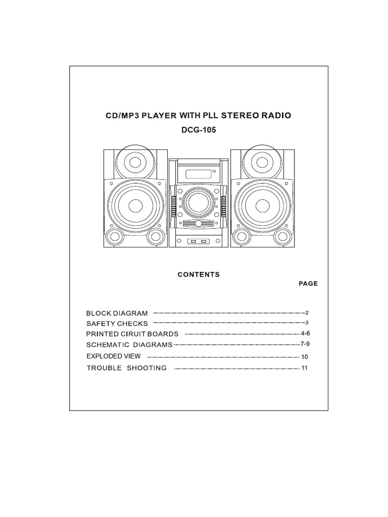 Sanyo dcg105 Mini System Full SM | PDF