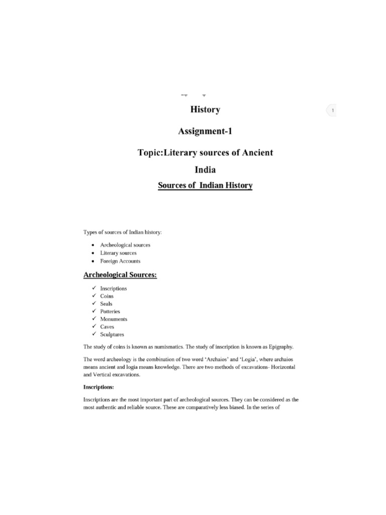 History Assignment 1 | PDF