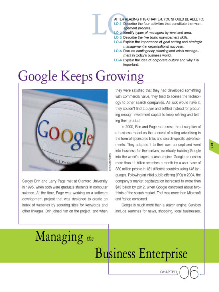 Chapter 6 - Managing The Business Enterprise | PDF | Computing | Business