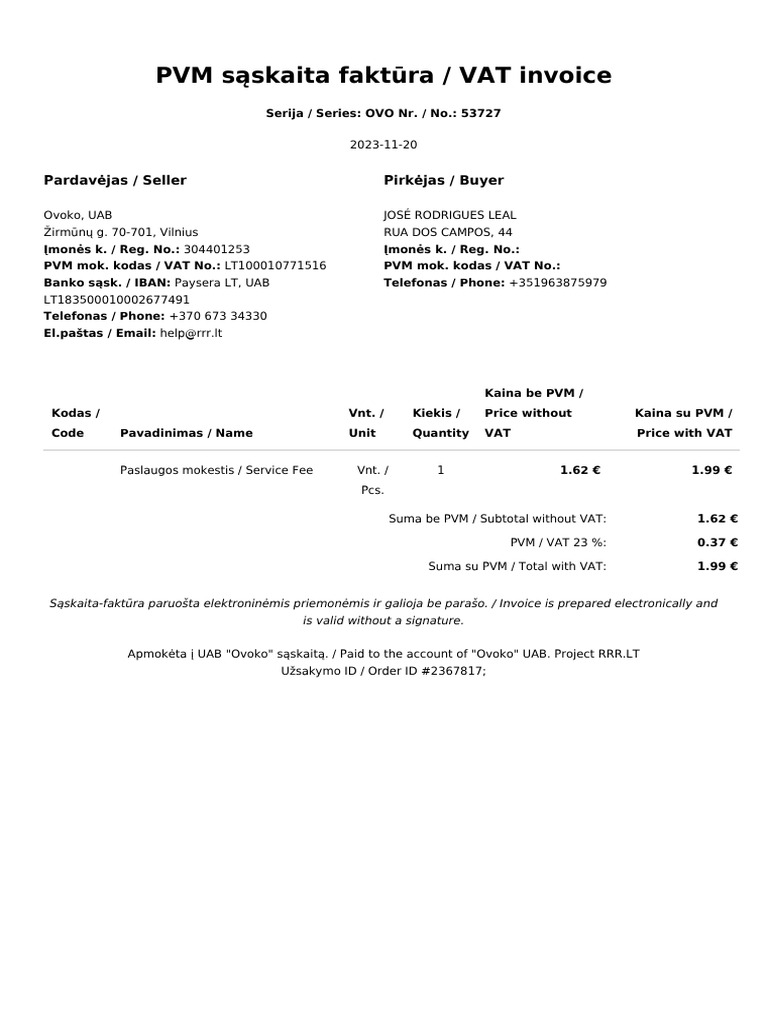 Ovo53727 20231120 | PDF