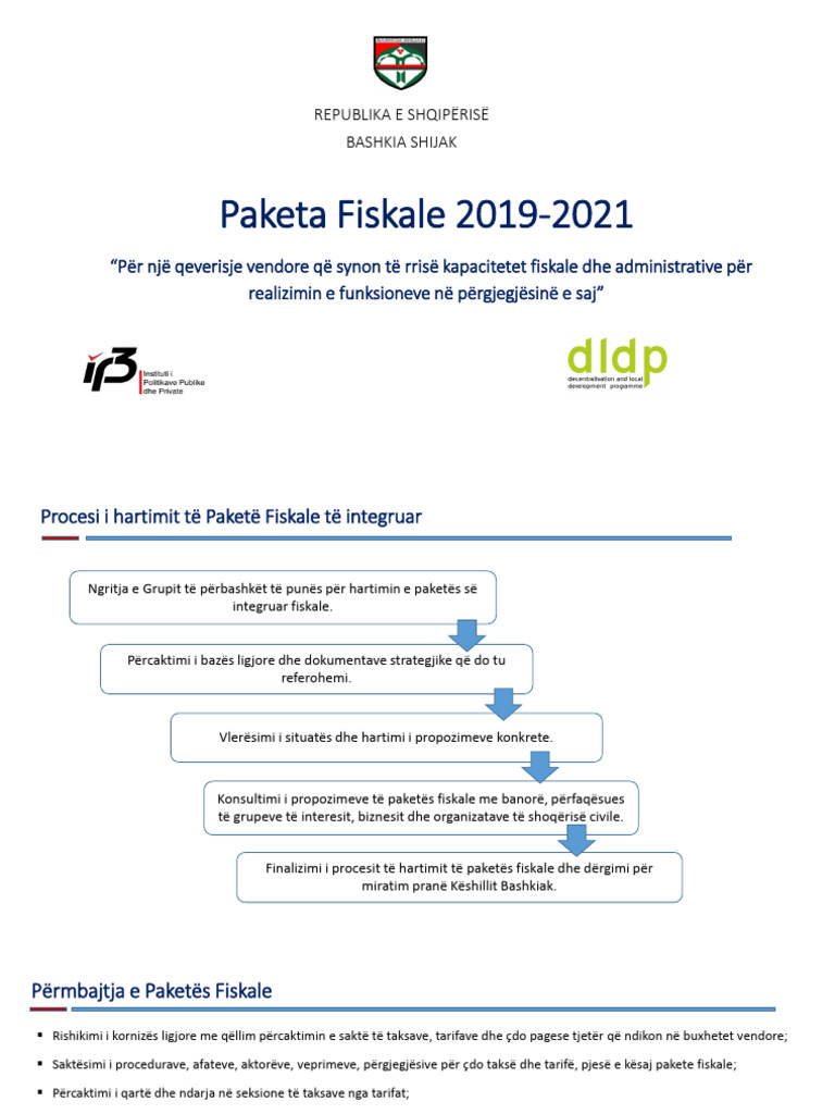 Paketa Fiskale 2019 2021 | PDF