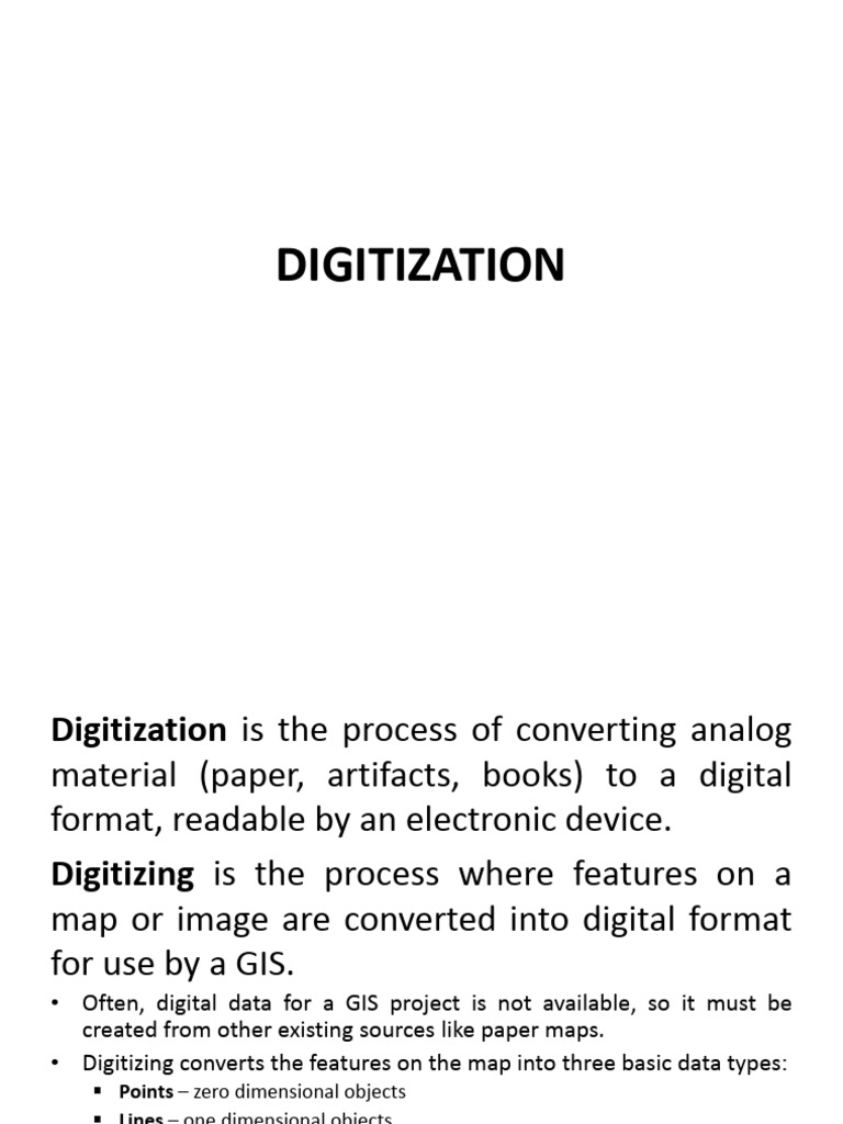 Digitization | PDF | Geographic Information System | Image Scanner