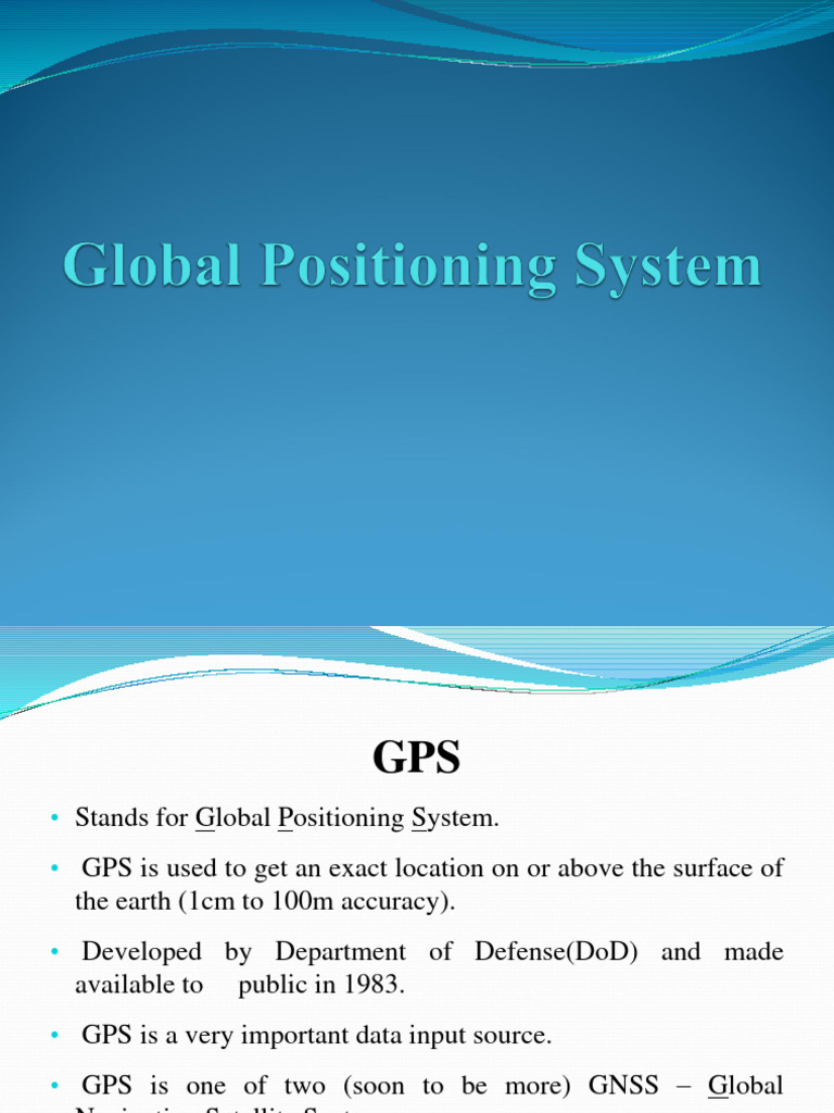 Global Positioning System | PDF | Global Positioning System | Satellite