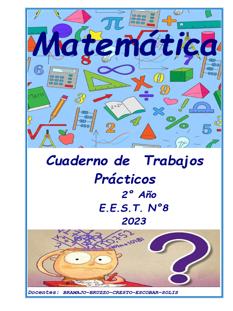 CUADERNILLO T8 2do Año 2023 - 230529 - 181713 | PDF | Números | Ecuaciones