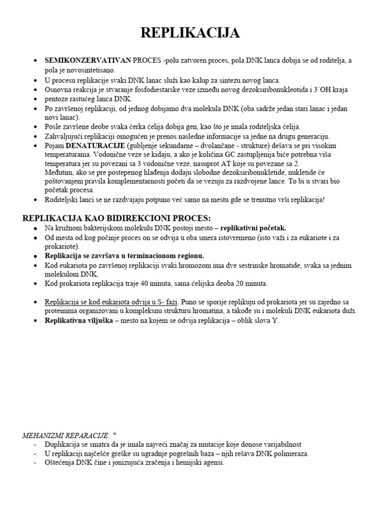 Replikacija | PDF