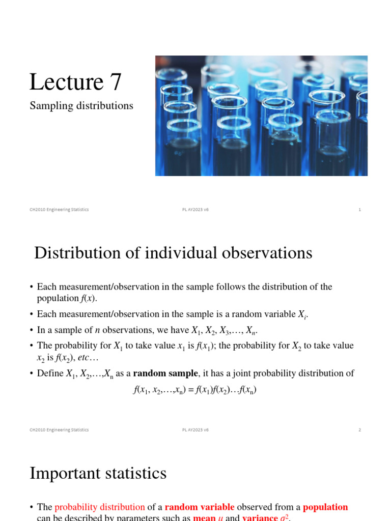 Sampling Distributions | PDF | Normal Distribution | Probability ...