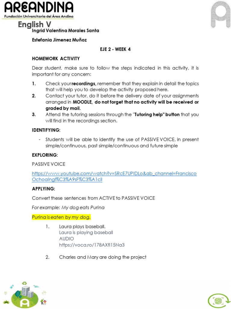 English 5 - EJE 2 - Week 4 | PDF