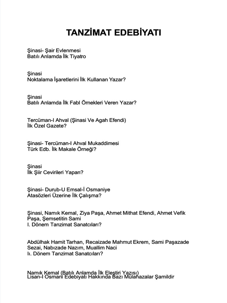 PDF Tanzimat Edebiyat Compress | PDF