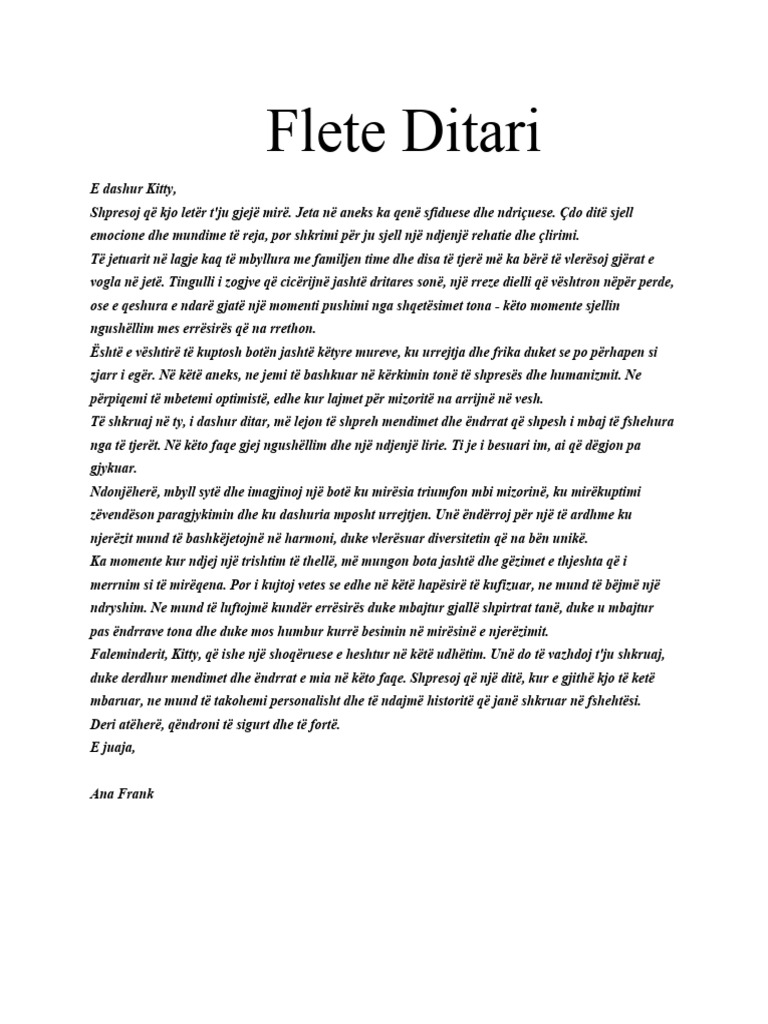 Flete Ditari | PDF