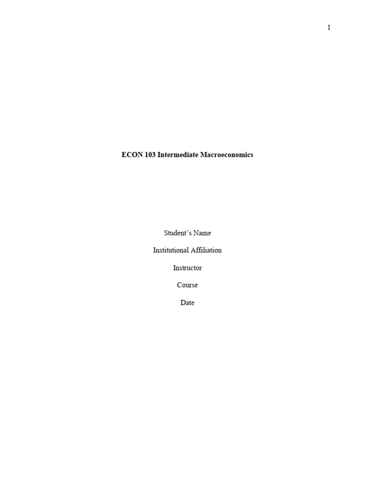 ECON 103 Intermediate Macroeconomics | PDF | Phillips Curve | Economic ... ECON 103 Intermediate Macroeconomics | PDF | Phillips Curve | Economic ...