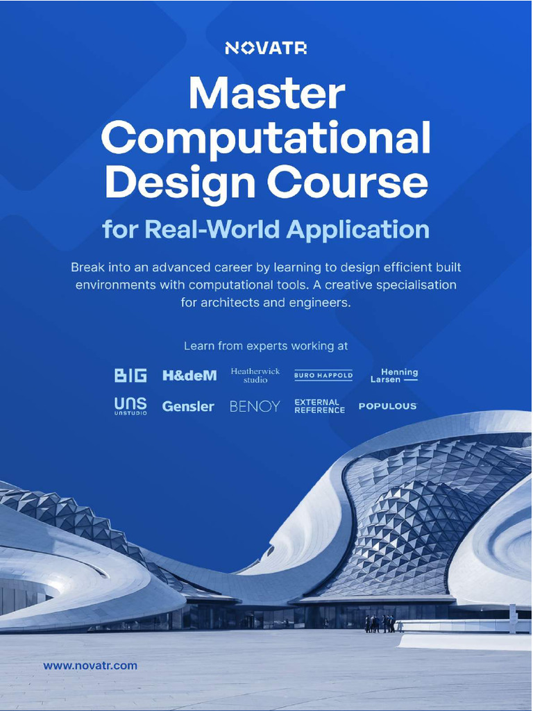 Master Computational Design For Real World Application Course Structure ... Master Computational Design For Real World Application Course Structure ...