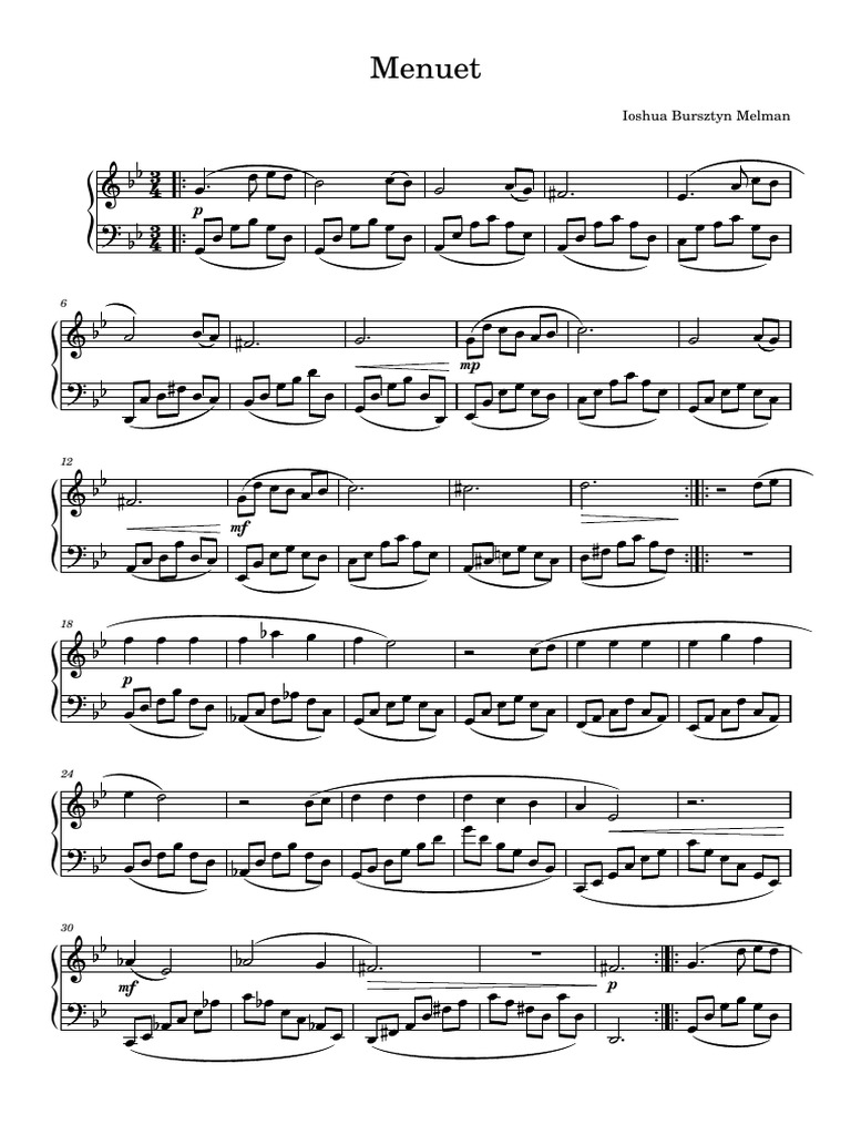 Menuet | PDF
