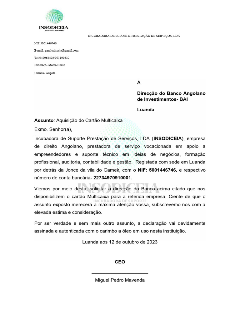 Carta Multicaixa | PDF