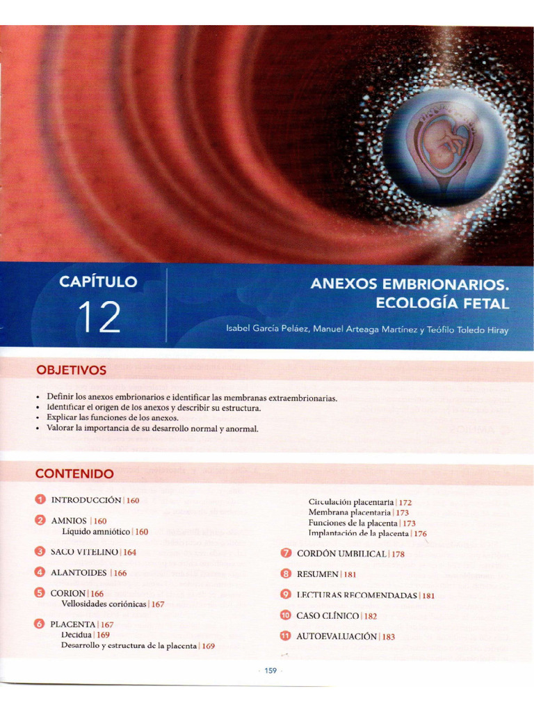 Arteaga Cap 12 Anexos Embrionarios. | PDF