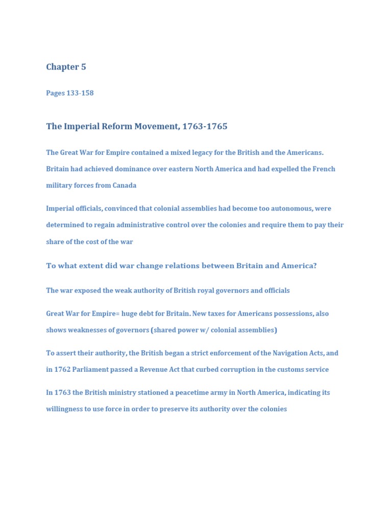 Apush Outline 5 | PDF | Taxes | The United States
