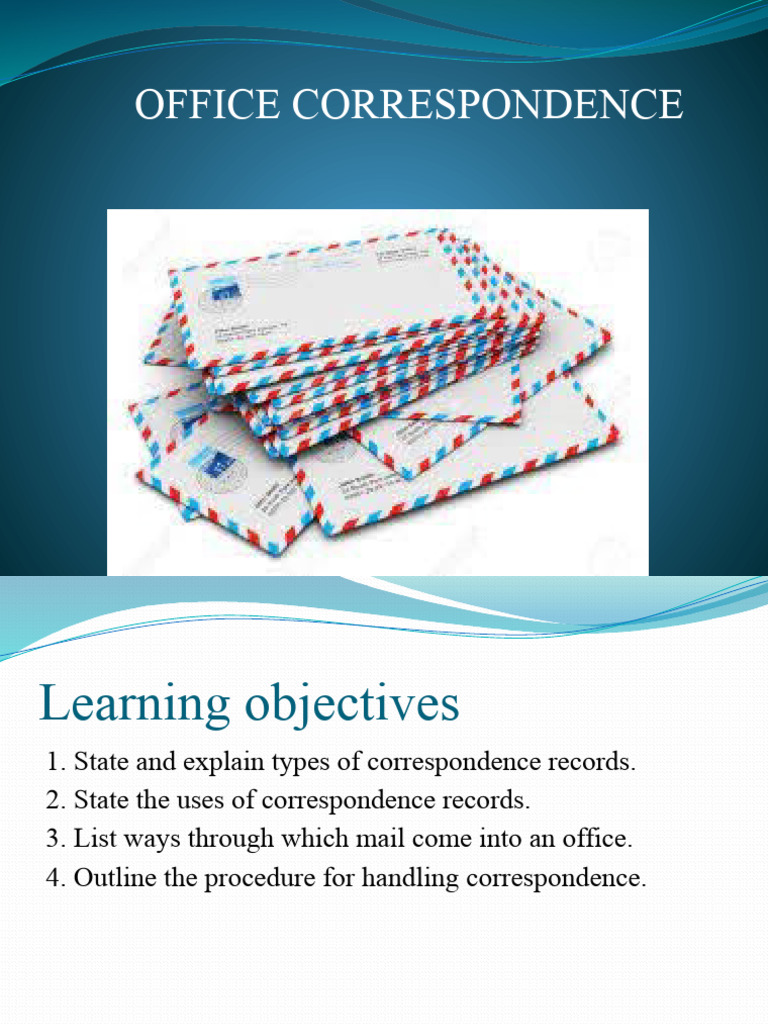 Office Correspondence | PDF | Mail | Written Communication