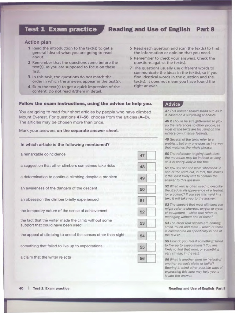 CAE Reading P8 Everest | PDF | Mount Everest | Mountaineering