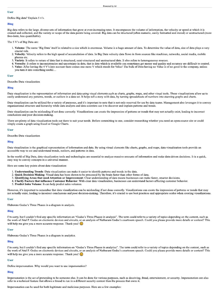 Big Data Important Questions 1 | PDF