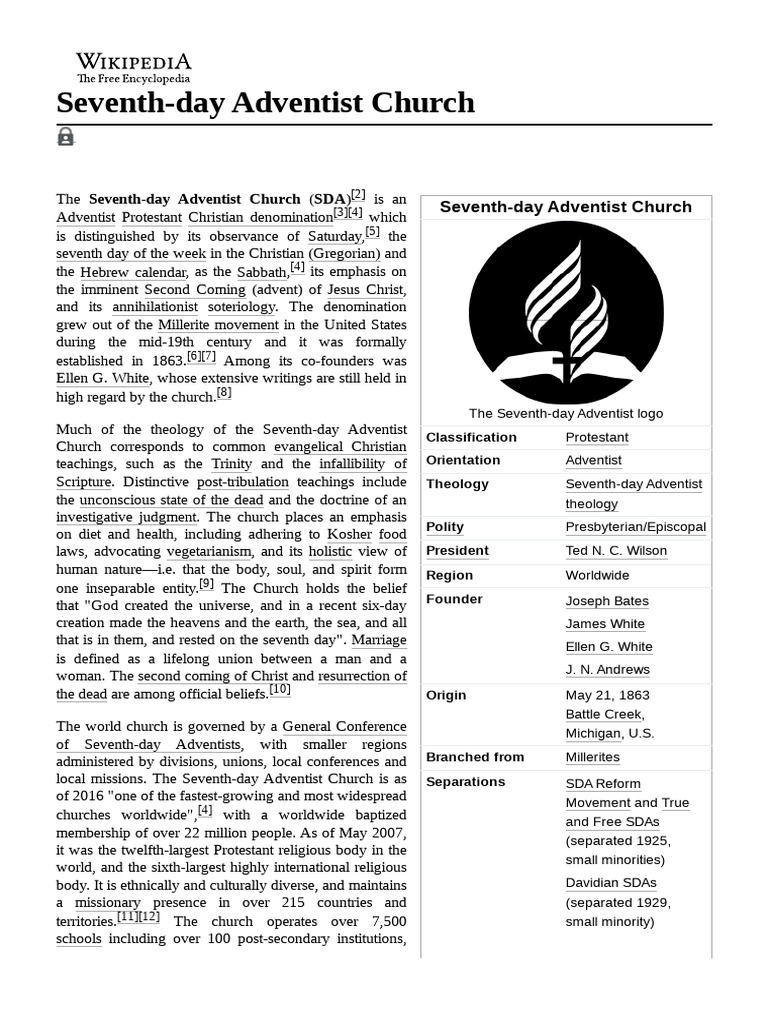 Seventh-Day Adventist Church | PDF | Seventh Day Adventist Church ... Seventh-Day Adventist Church | PDF | Seventh Day Adventist Church ...