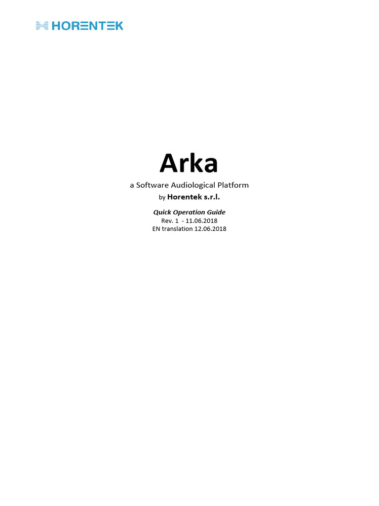 Arka Audiological Platform Guide | PDF | Password | Statistics