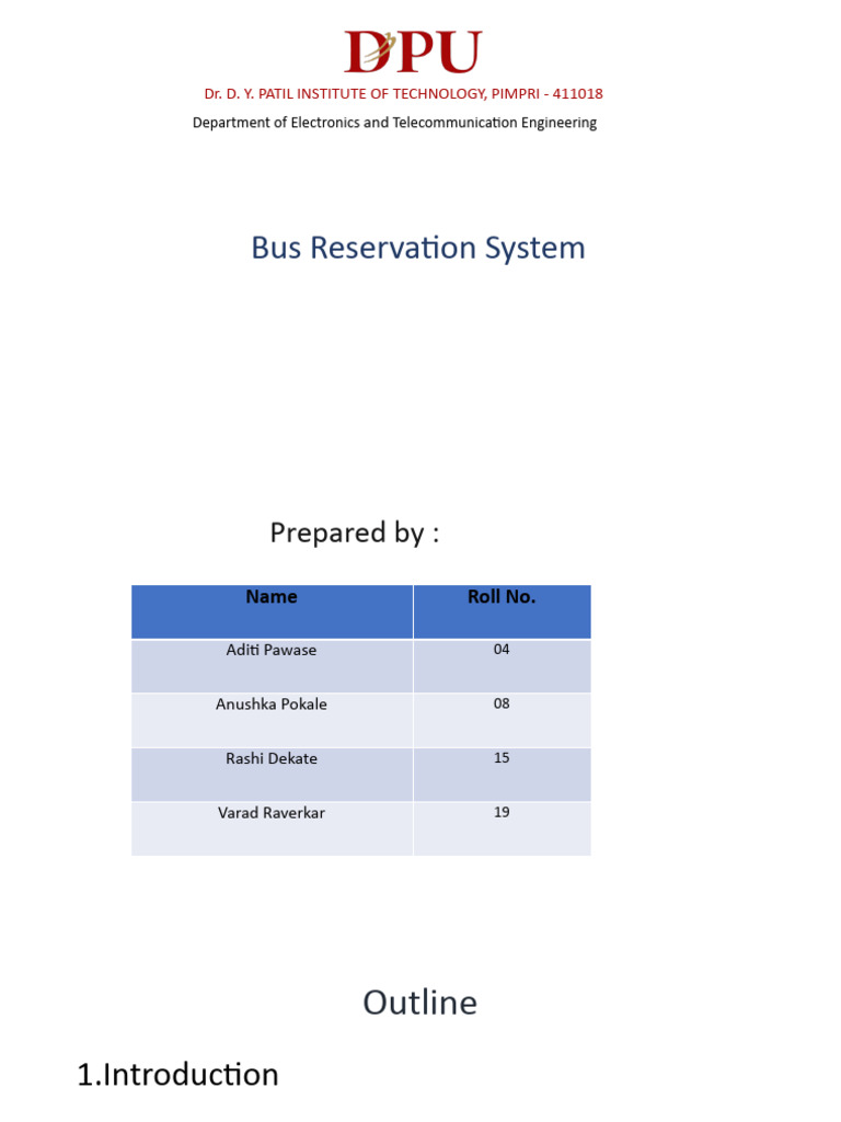 Bus Reservation System Project | PDF | Bus | Usability