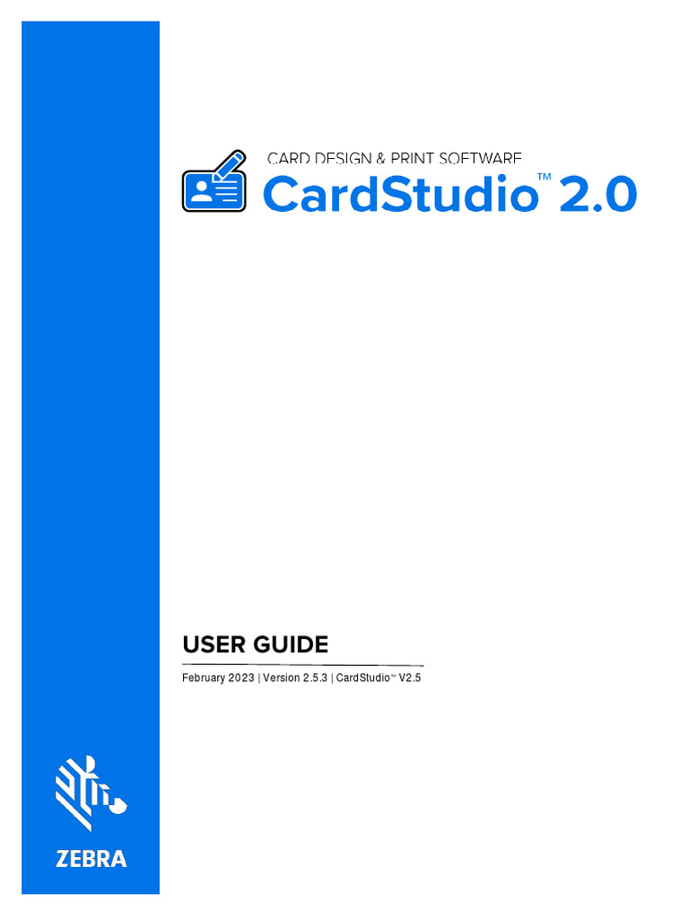 Zebra CardStudio2 UserGuide | PDF | Printer (Computing) | Page Layout