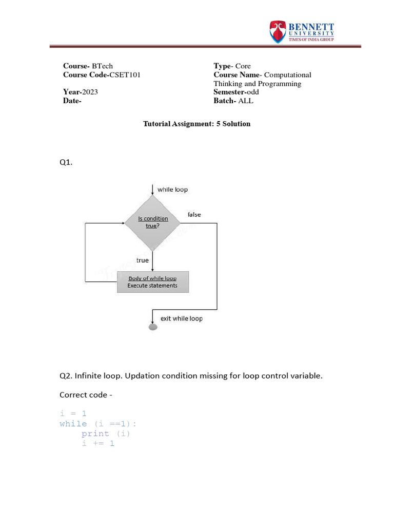Tut5 Solution | PDF | Parameter (Computer Programming) | Control Flow