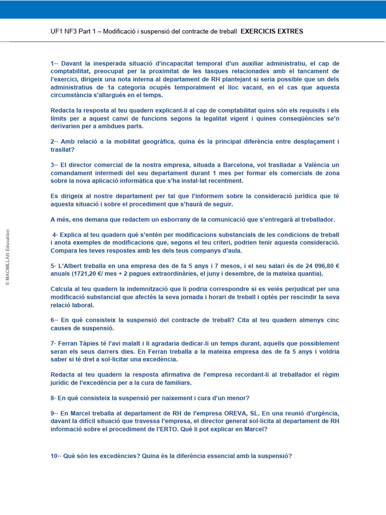 Exercicis Extres UF1 NF3 Part 1 | PDF