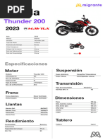 Ficha T Cnica Italika DM 200 Galgo M Xico | PDF
