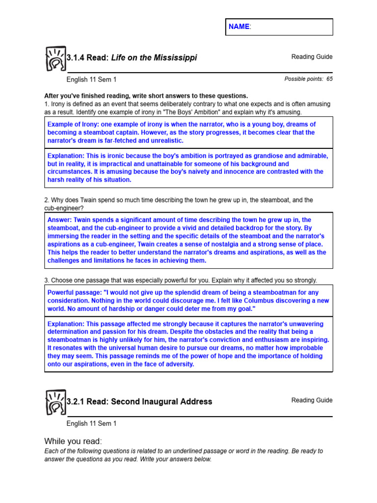ANGELICA ARELLANOYACELGA - LA3A Week 3 Reading Guides | PDF | Abraham ...