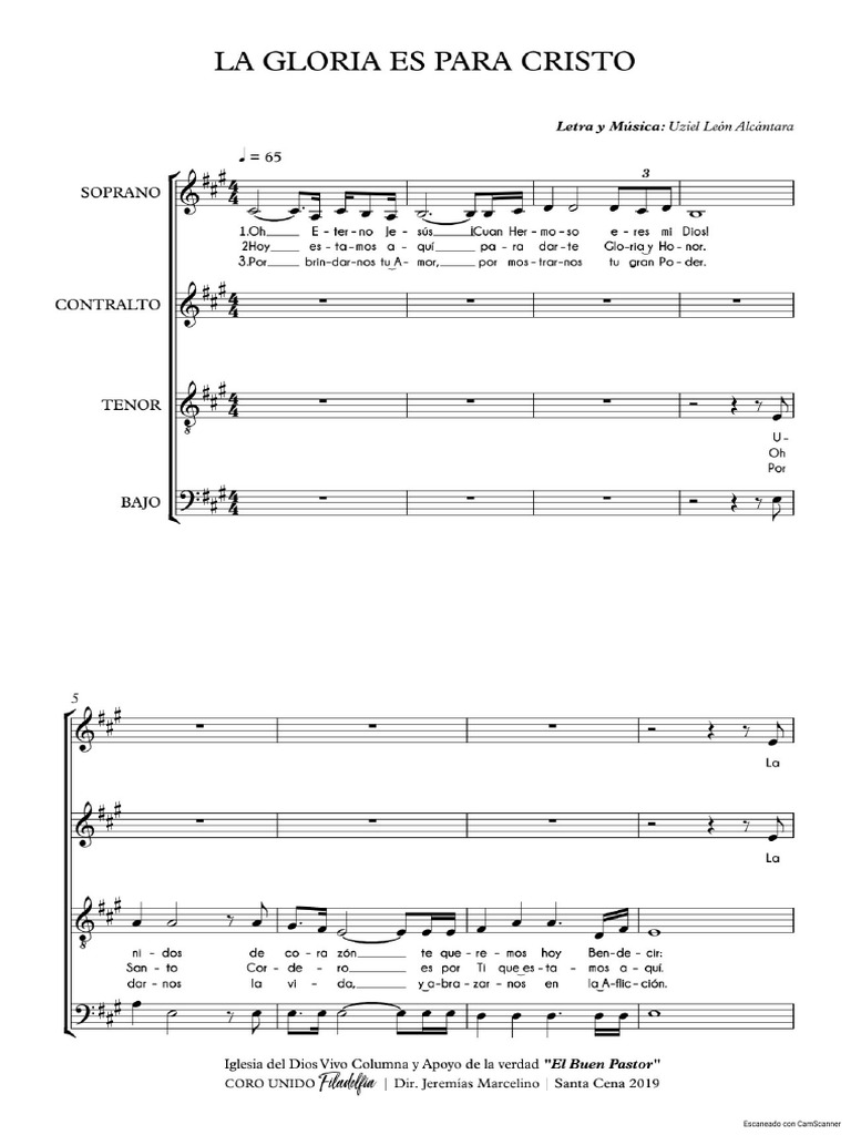 La Gloria Es para Cristo | PDF