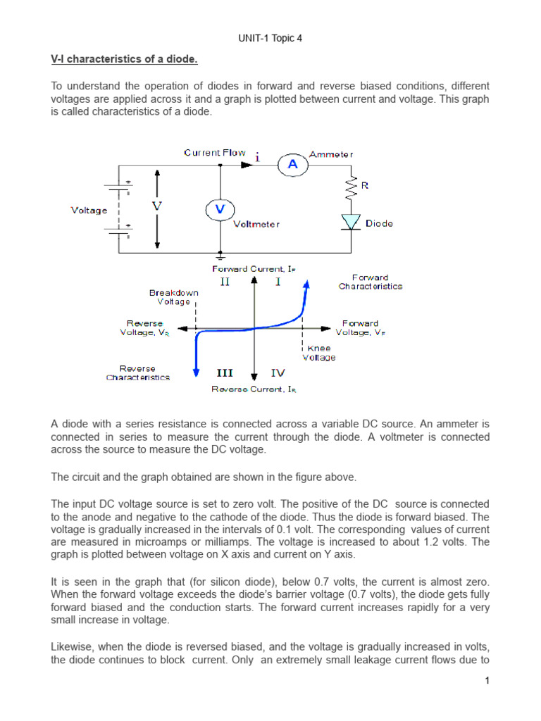Characteristic of PN Junction | PDF