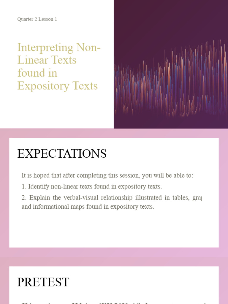 ENG8Q2L1-Interpreting Non-Linear Texts Found in | PDF