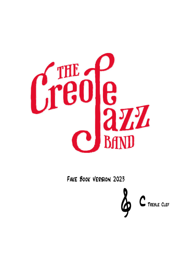 The Creole Jazz Band Fakebook (C) | PDF | Clef | Lead Sheet