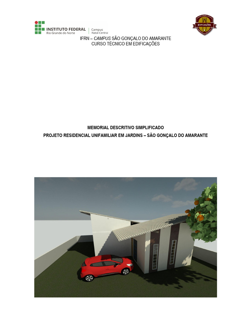 Modelo MEMORIAL DESCRITIVO Simplificado-Profissional | PDF