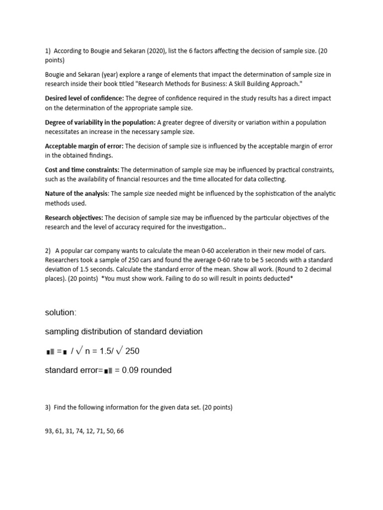 Module 11 - Assignment | Download Free PDF | Sampling (Statistics) | Mean Module 11 - Assignment | Download Free PDF | Sampling (Statistics) | Mean
