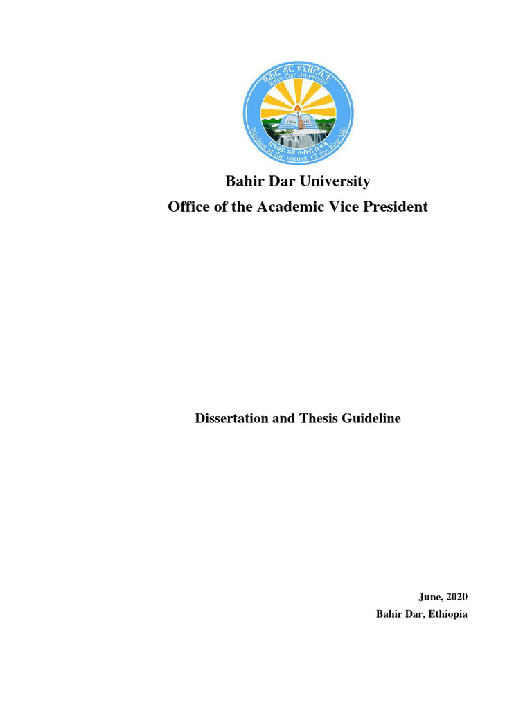Thesis and Dissertation Guideline Final June 2020new | PDF | Thesis | Citation