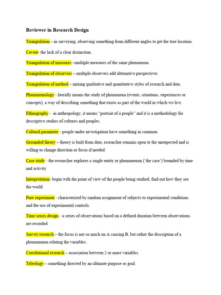 Reviewer in Research Design 2.0 | PDF | Methodology | Case Study