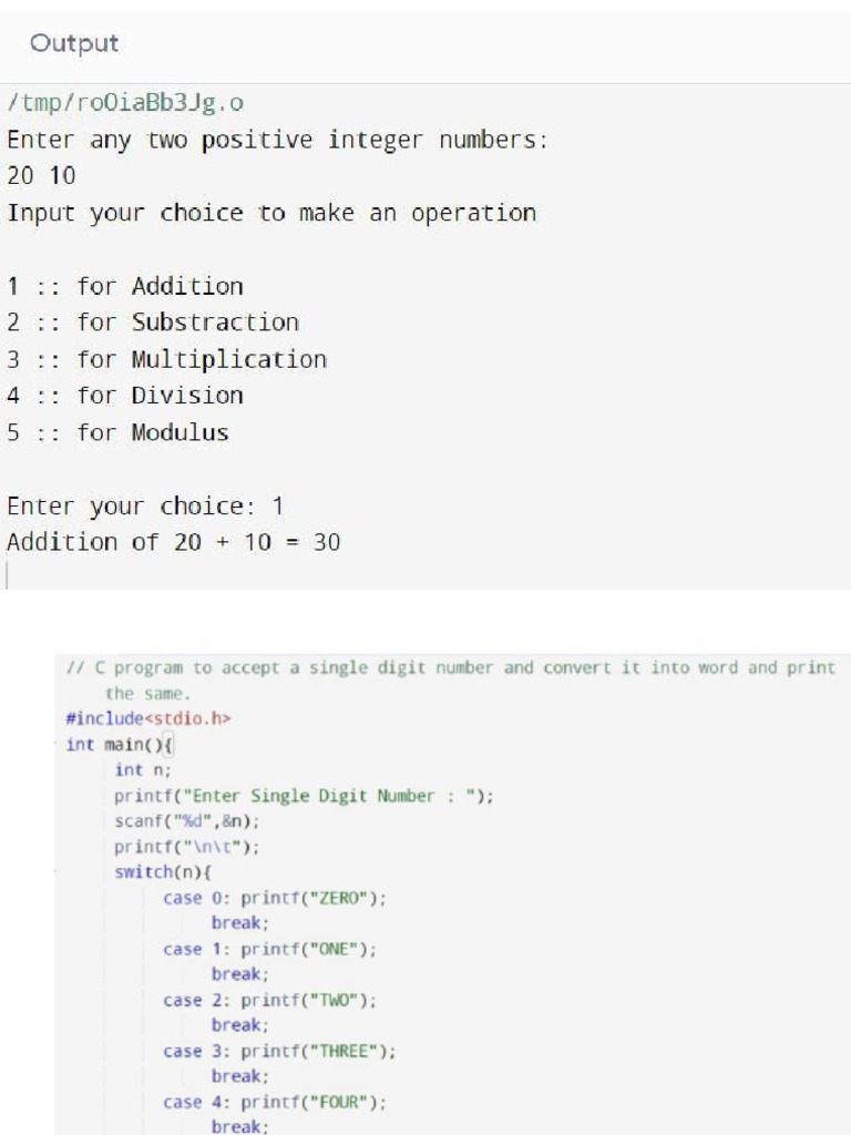 C Programss For Practicals | PDF