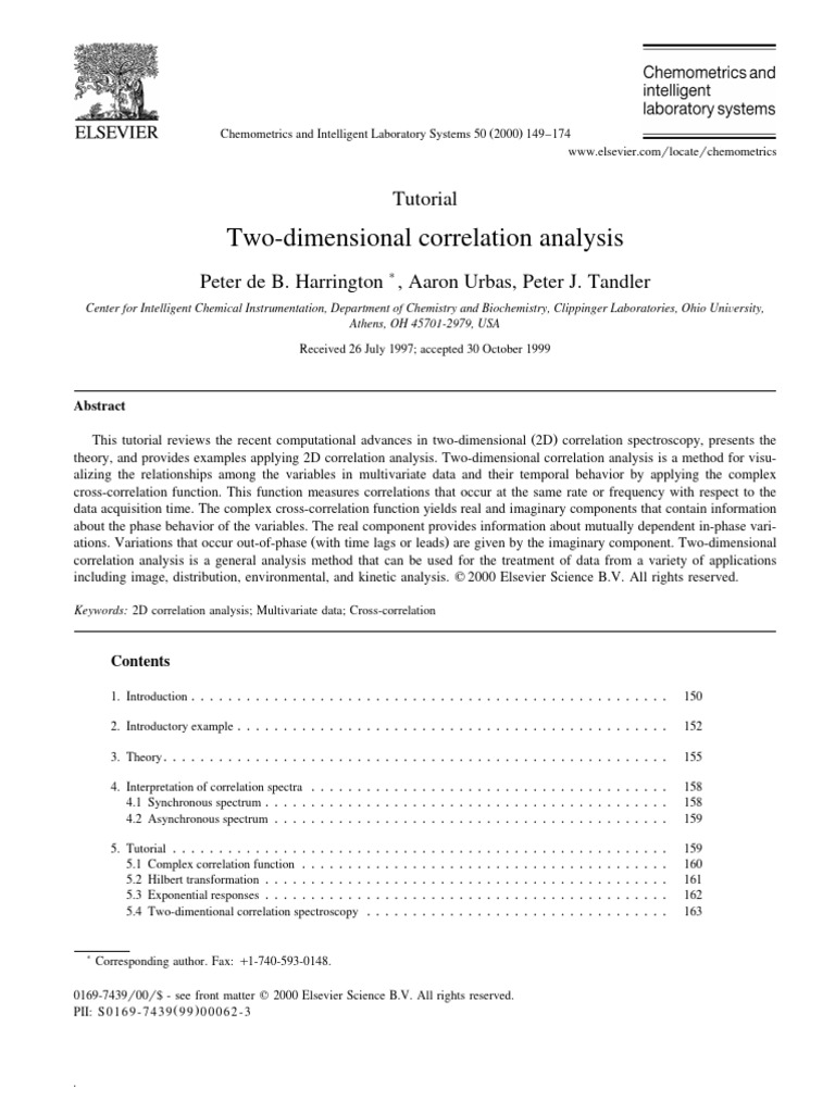 Tutorial 2D FTIR | PDF | Spectral Density | Infrared Spectroscopy
