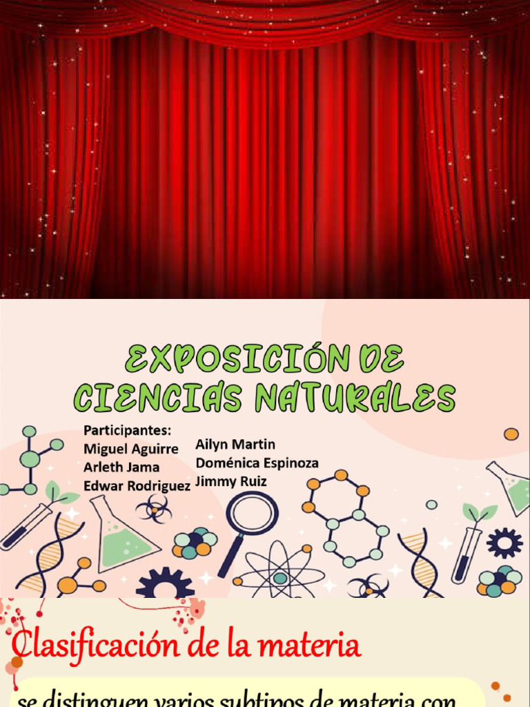 Exposición Del Grupo 1 La Clasificacion de La Materia 2 | PDF