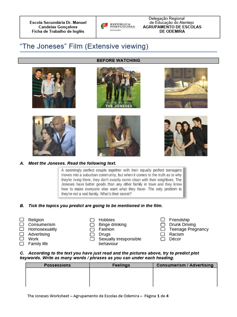 The Joneses Imprimir para TG3 | PDF | Wellness