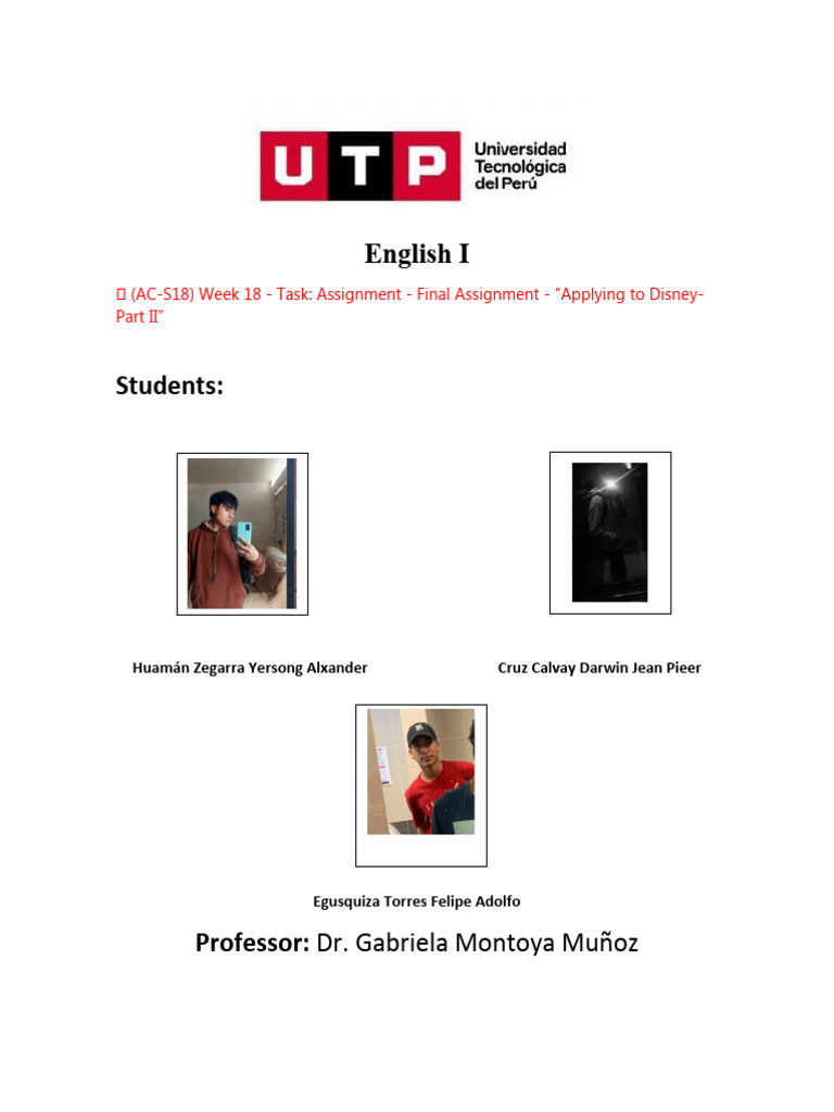 Trabajo Final Ingles | PDF