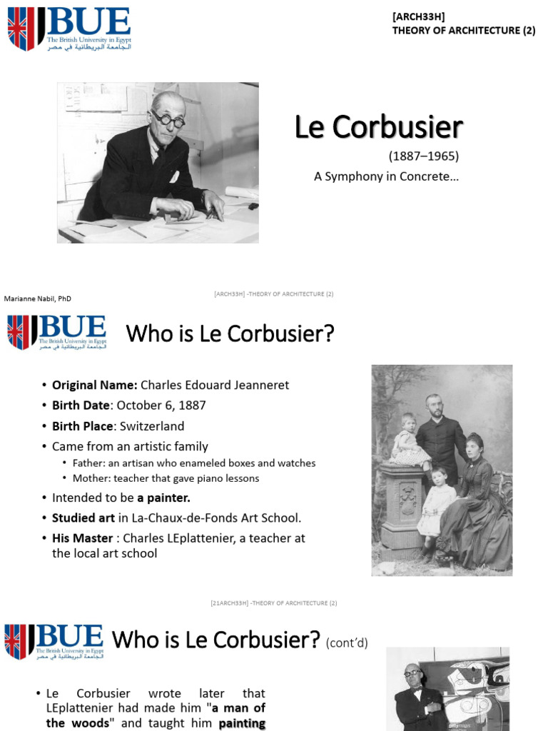 L06 Le Corbusier 2022-2023 | PDF | Architectural Design | Architecture