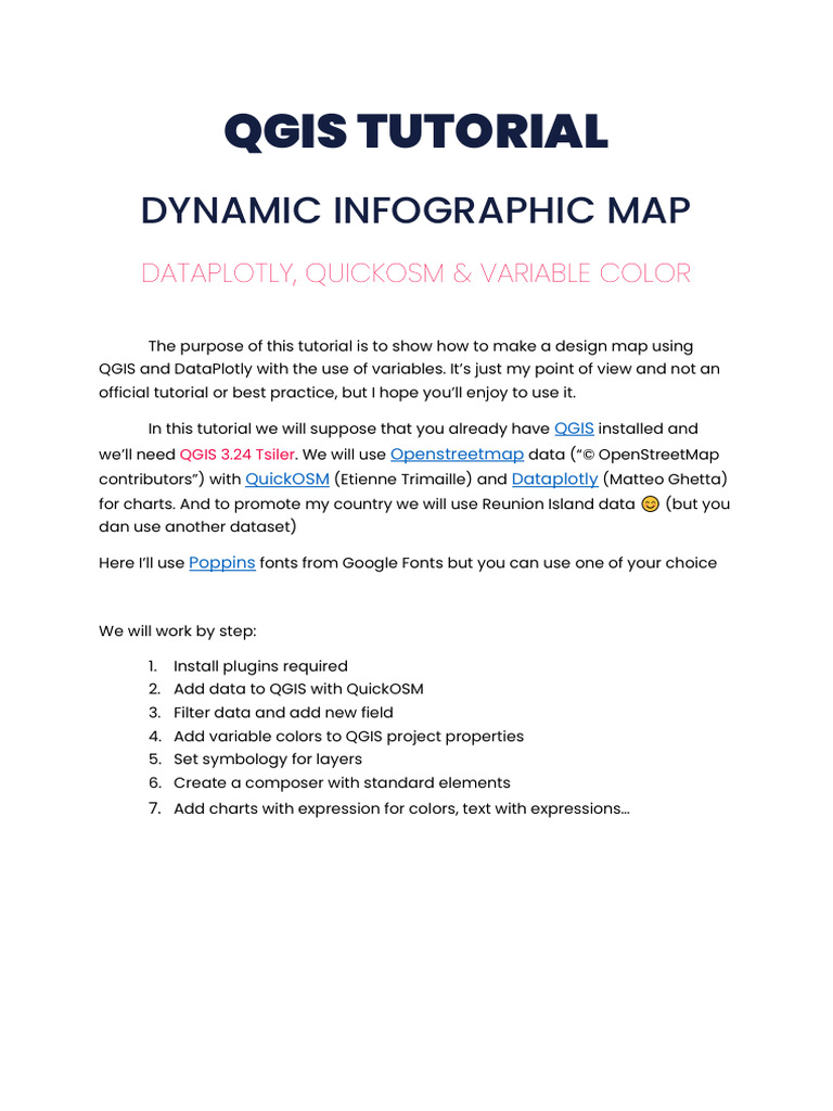 Qgis Tutorial Dynamic Infographic Map V1 Pdf Page Layout Parameter Computer Programming 