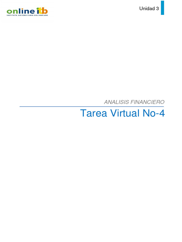 Tarea Virtual 4 | PDF | Finanzas y dinero